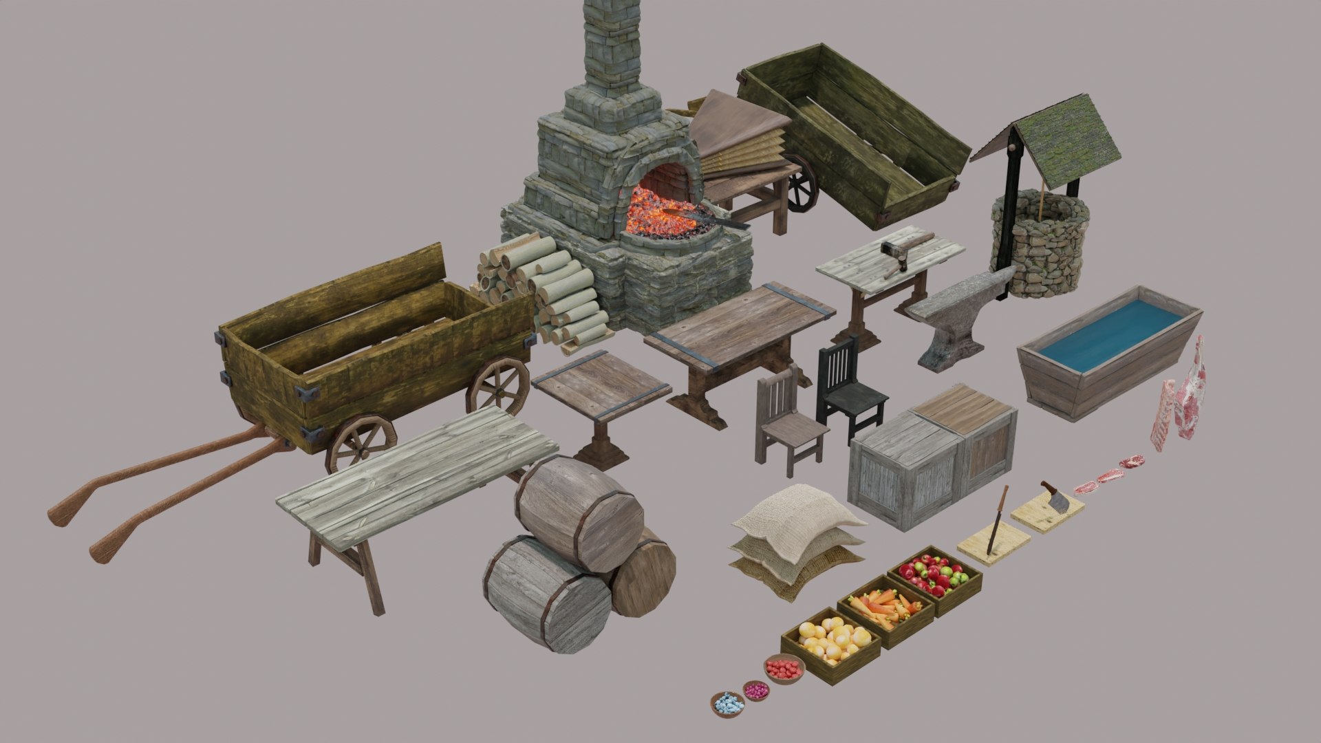 Medieval Asset Pack 3D Model - TurboSquid 1907453