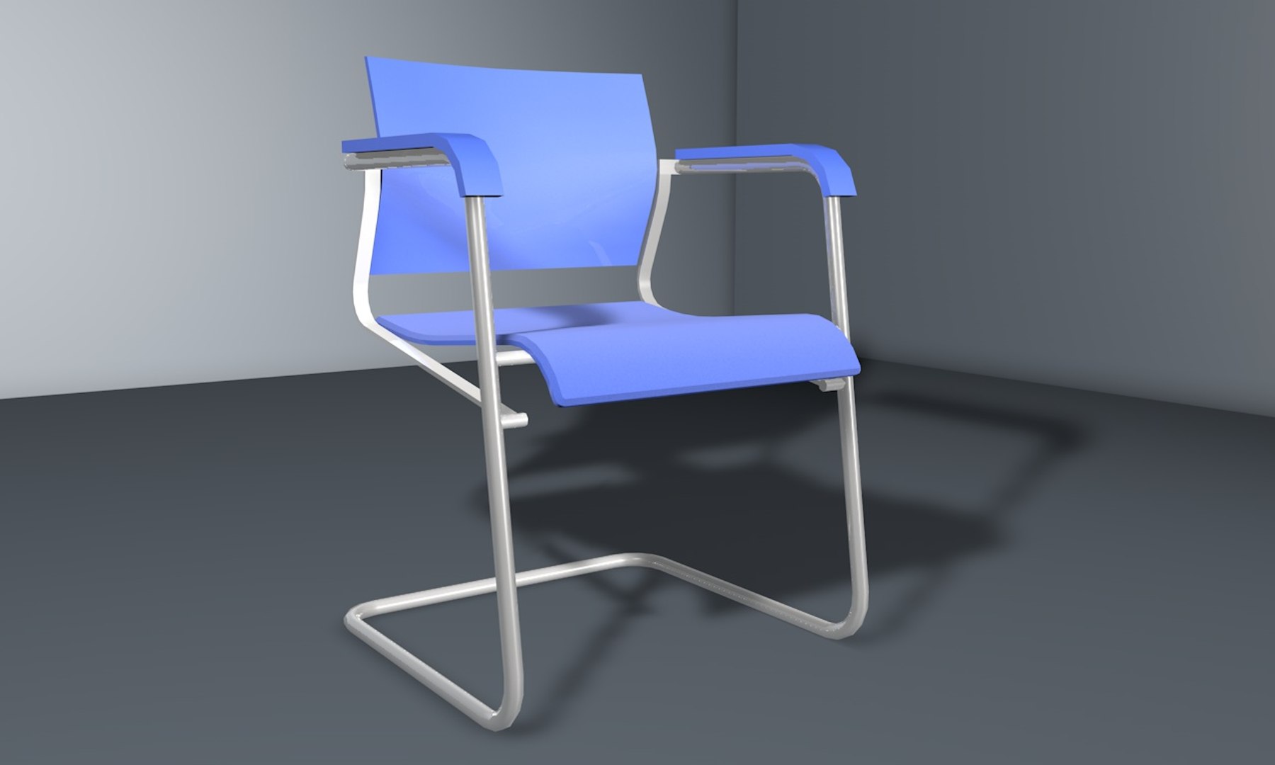 3d plastic chair model