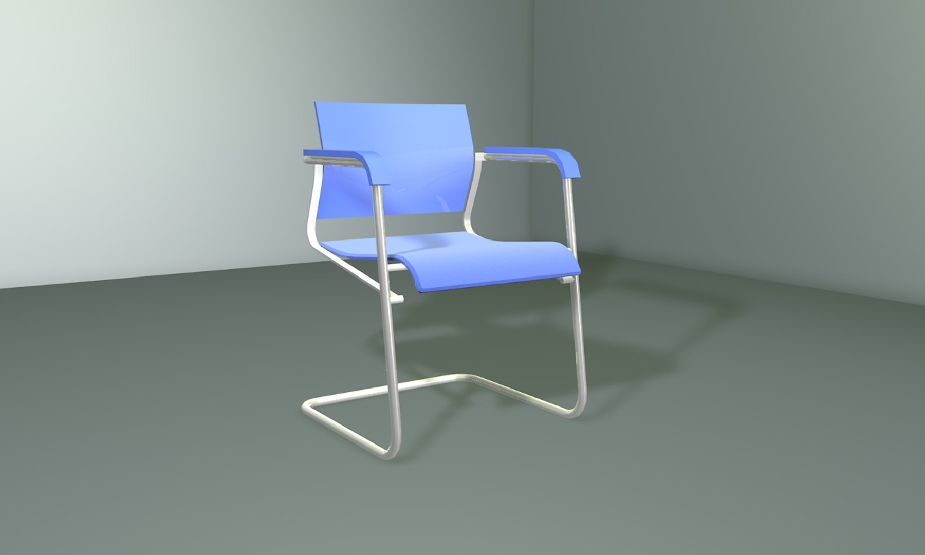 3d plastic chair model