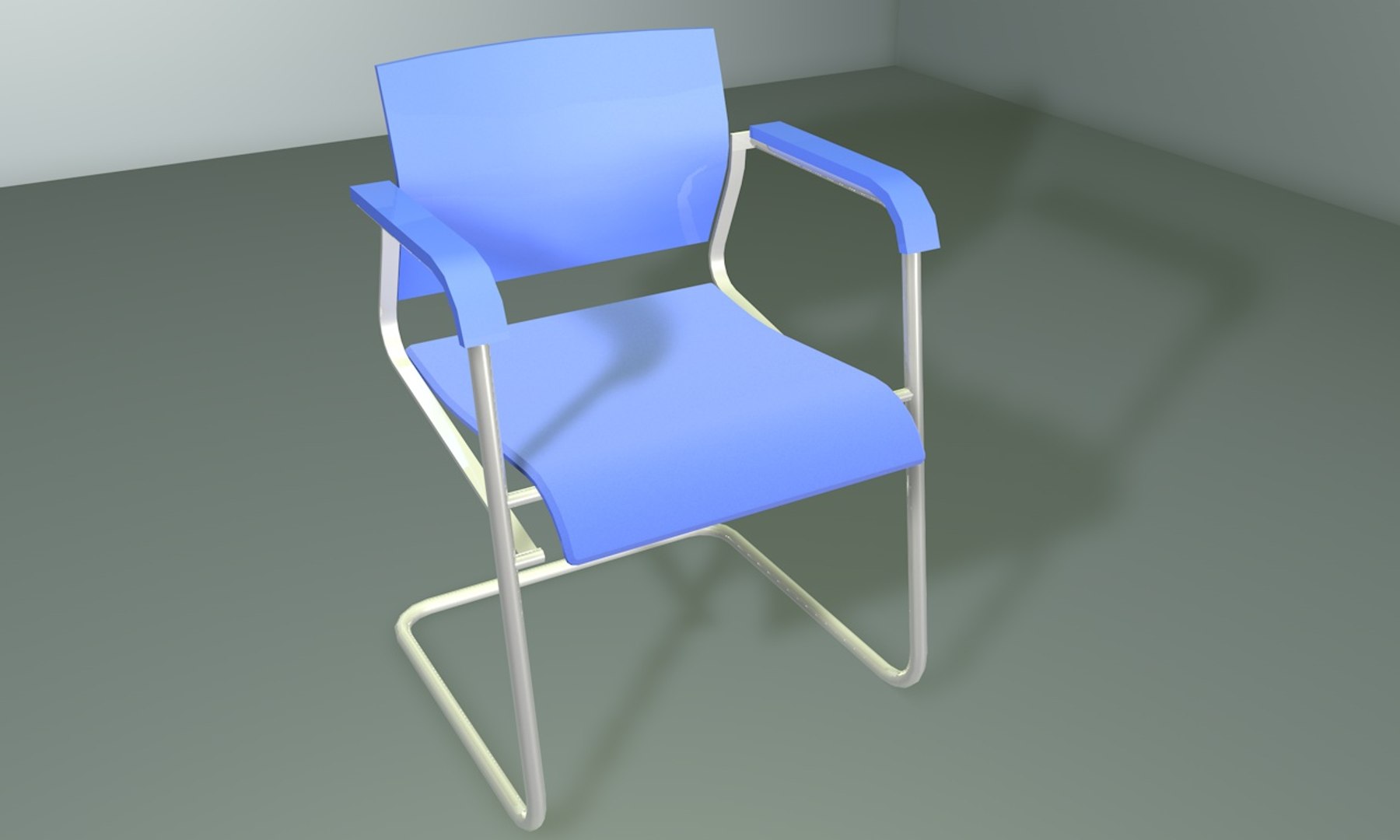 3d plastic chair model