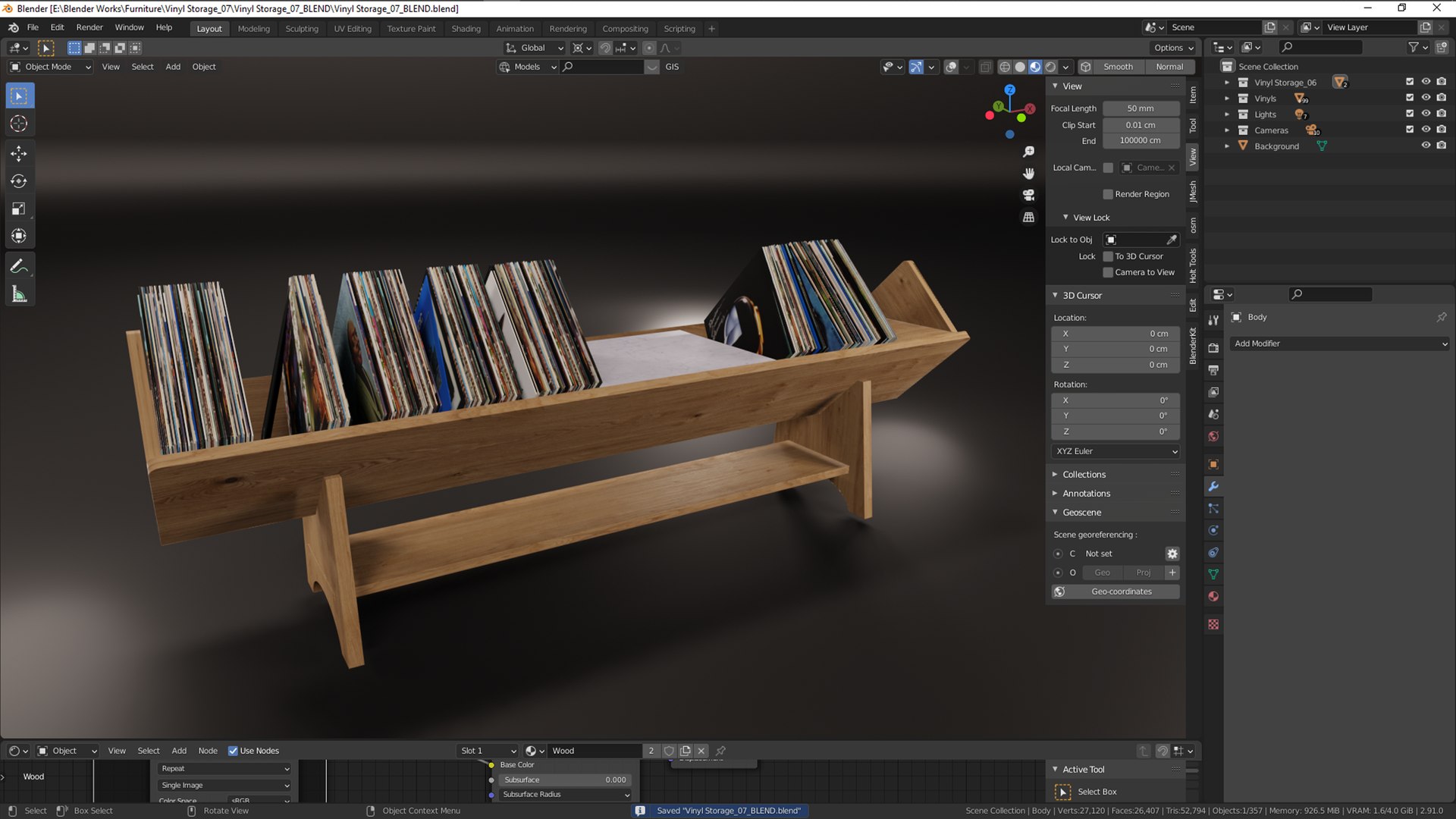 Vinyl Storage 3D Model - TurboSquid 1680140
