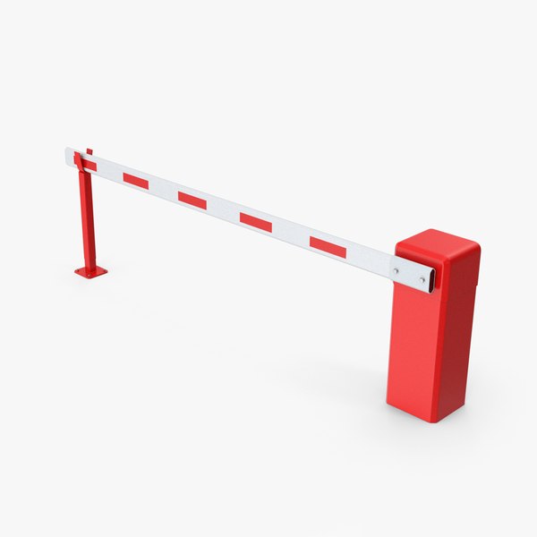 3D Automatic Road Barrier - TurboSquid 1853525