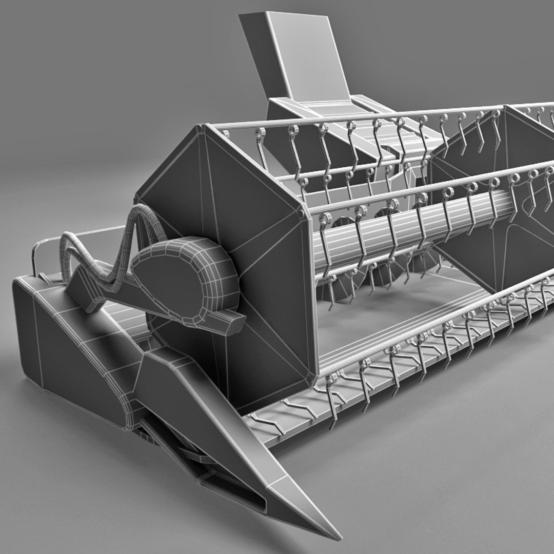 Combine Threshing Machine 3d Max