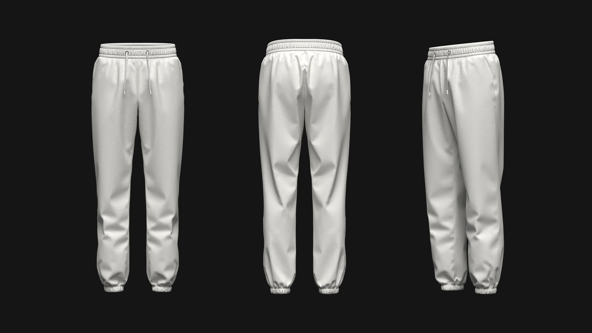 Men Woven Jogger 3d Model 3D Model - TurboSquid 2206644