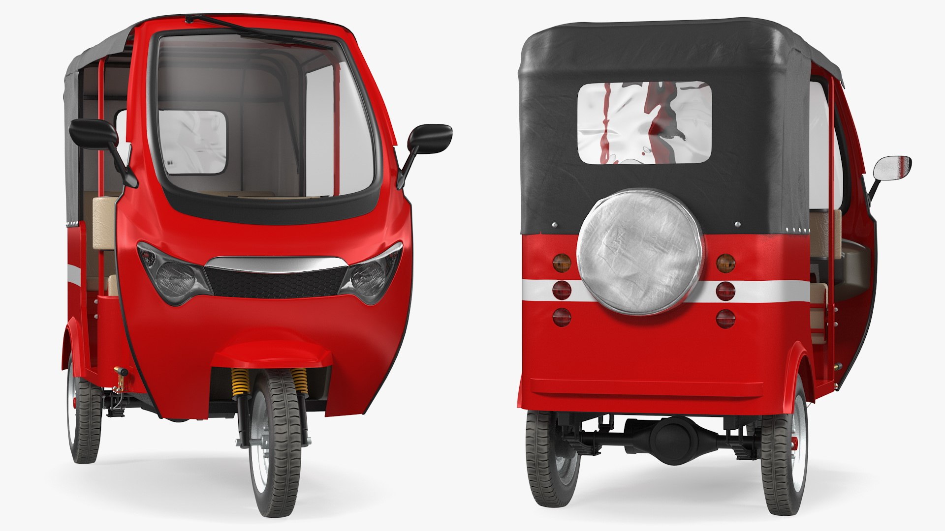 3D electric passenger tricycle rickshaw model - TurboSquid 1577207