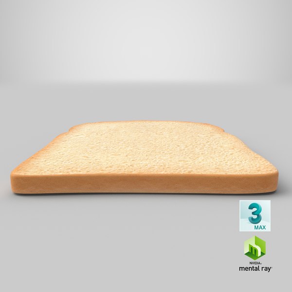Toast bread slice 3D - TurboSquid 1287546
