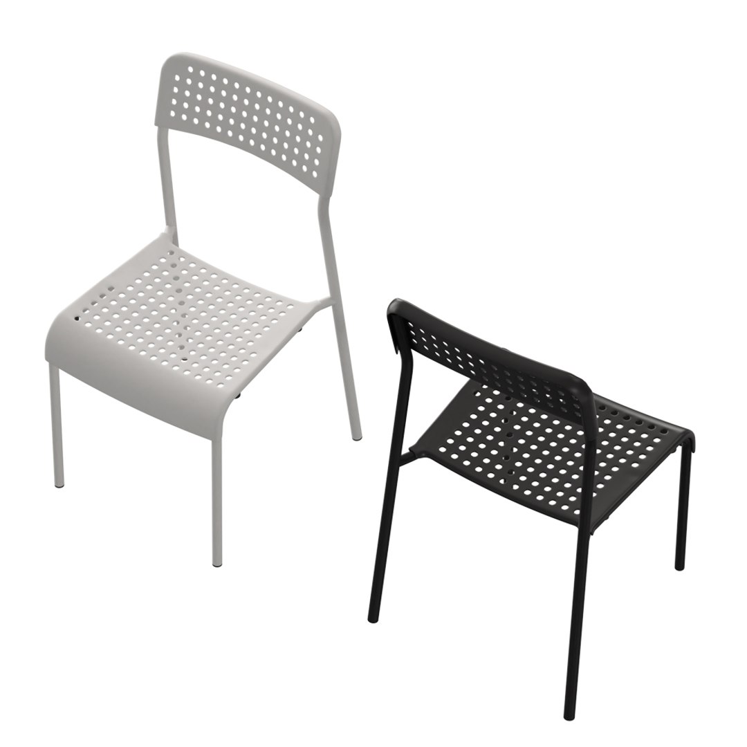 Black Chair Ikea Adde 3D Model - TurboSquid 1435004