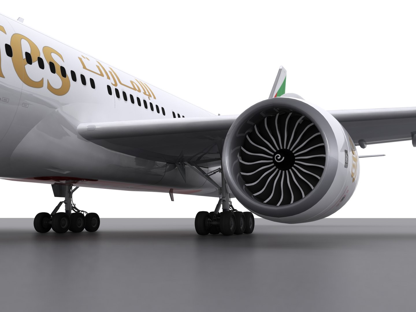 3d model aircraft emirates