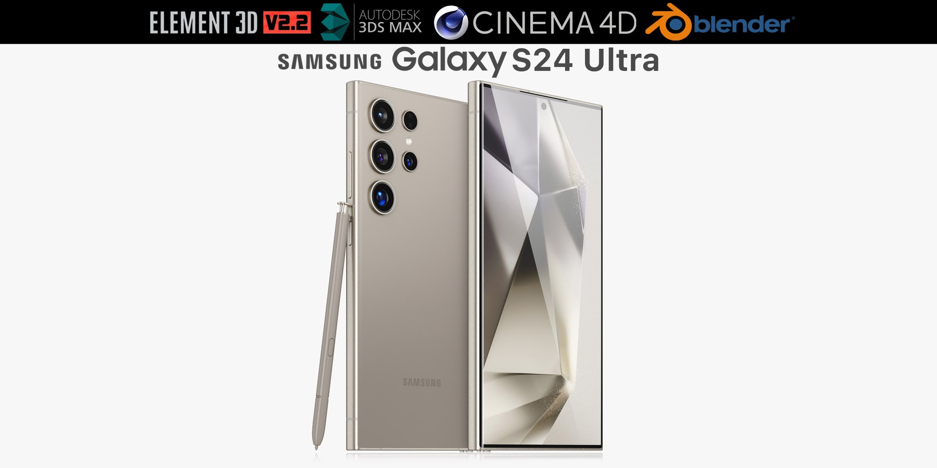 Samsung Galaxy S24 Ultra V1 3D Model - TurboSquid 2154317