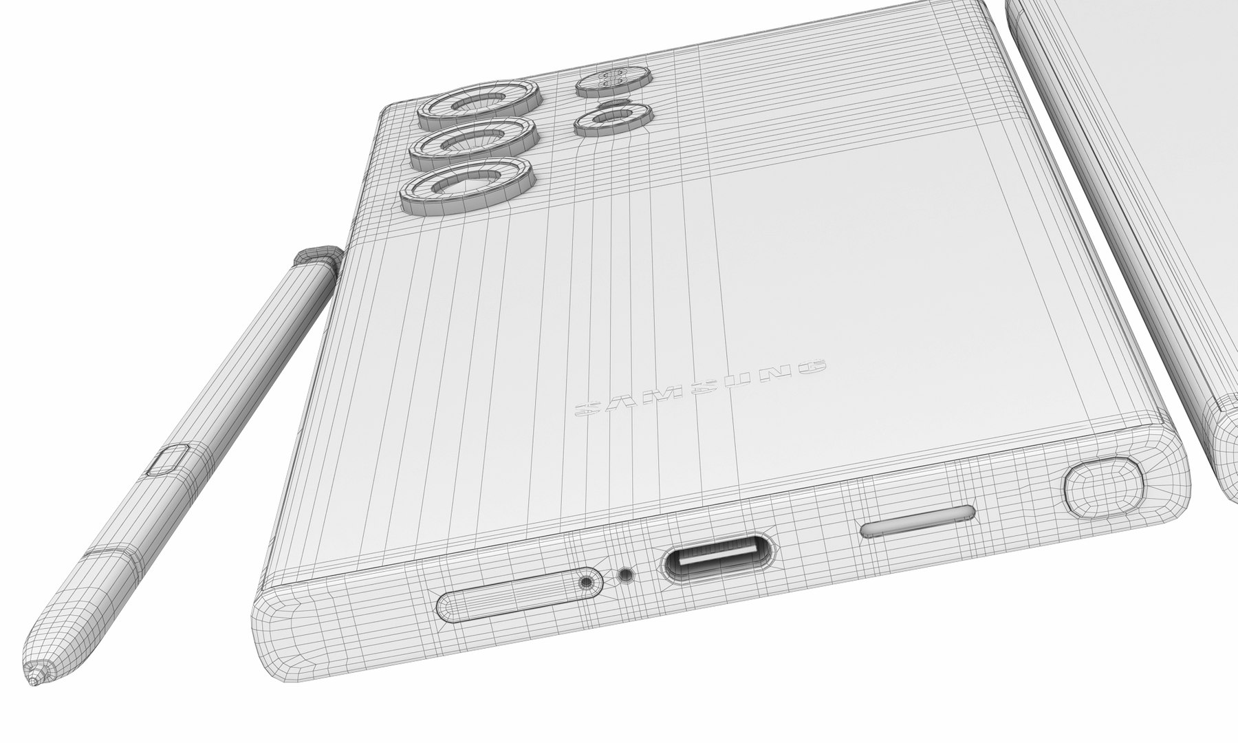 Samsung Galaxy S24 Ultra V1 3D Model - TurboSquid 2154317