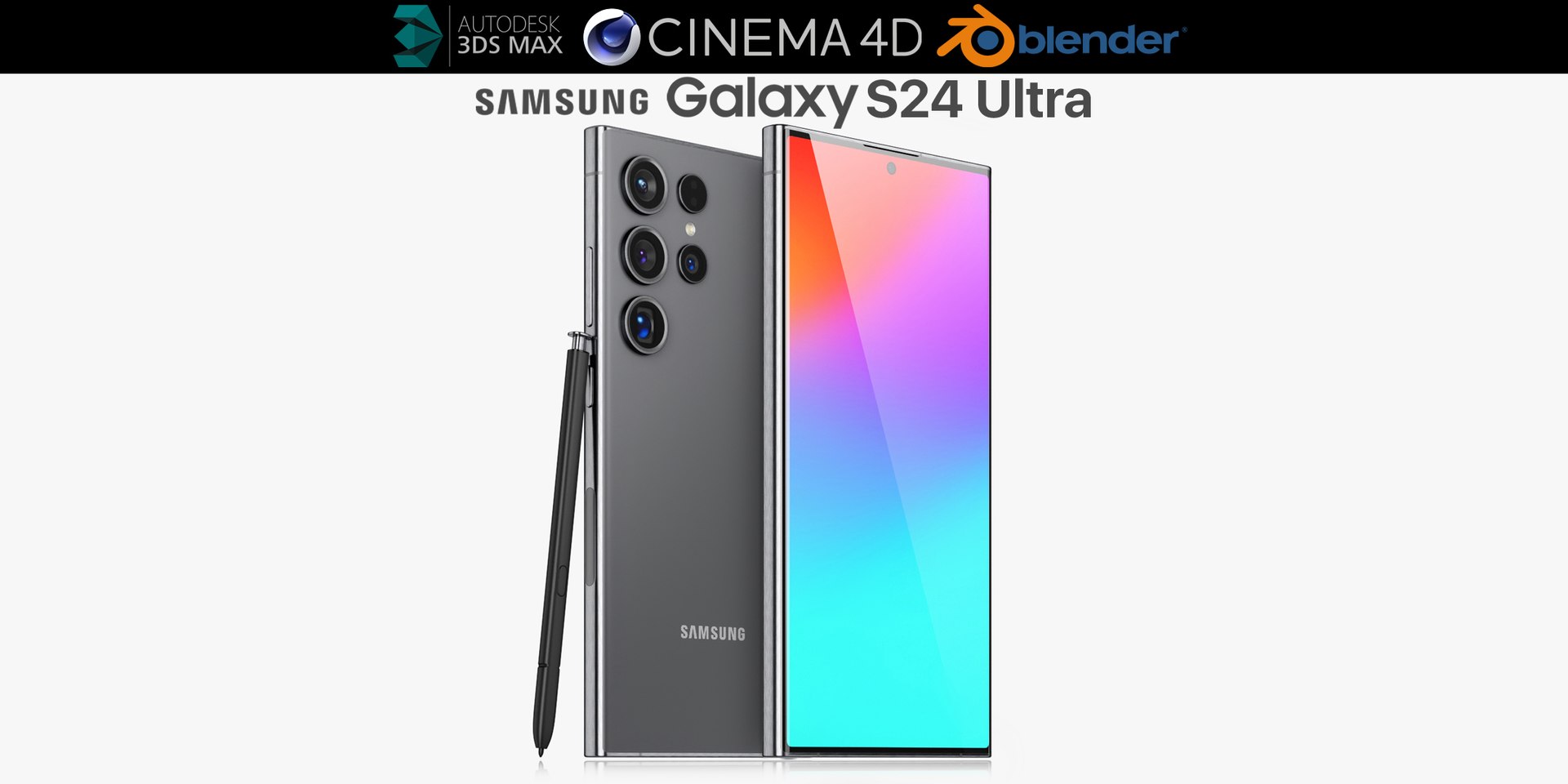 Samsung Galaxy S24 Ultra v1 3D model - TurboSquid 2154317