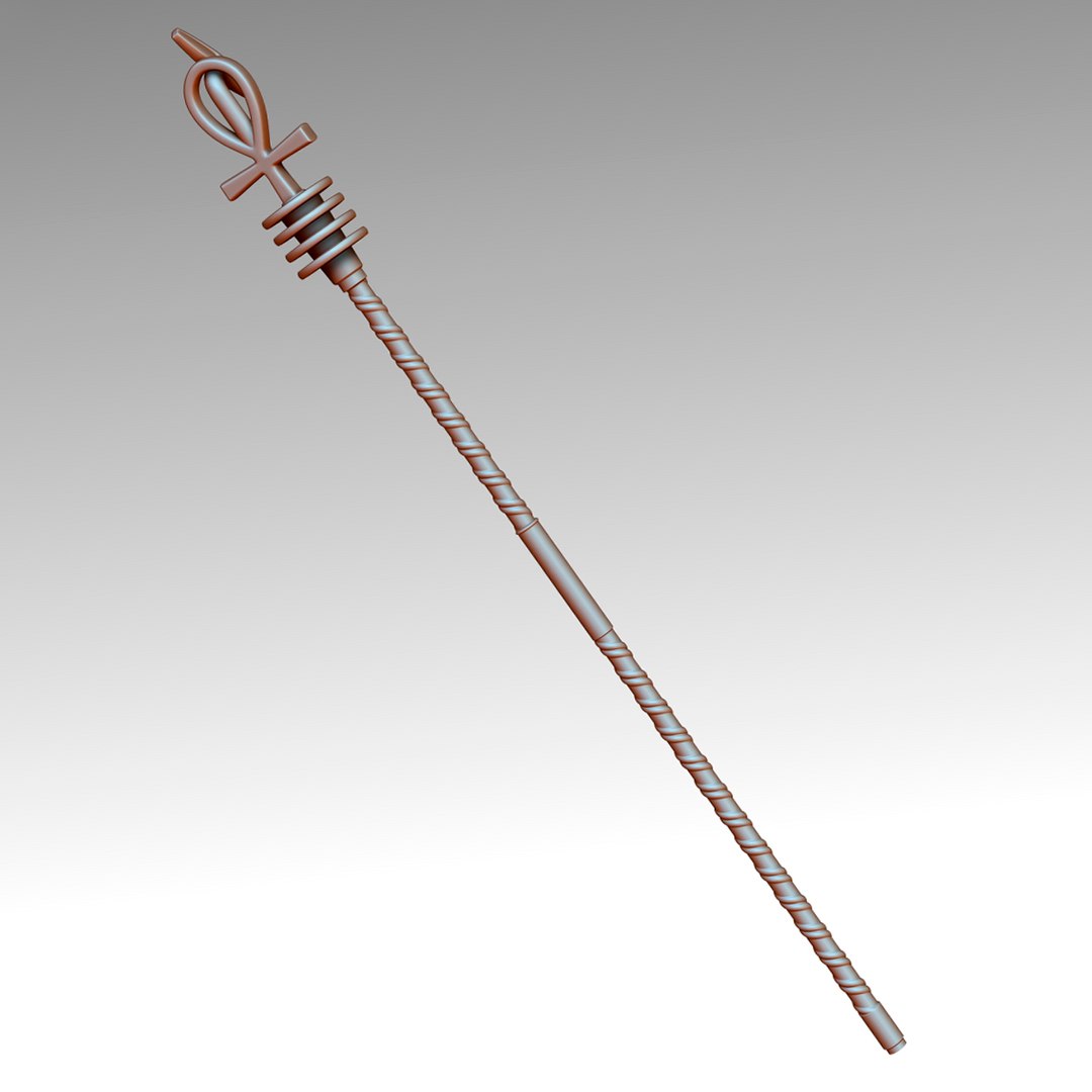 3D Egyptian Scepter Model - TurboSquid 1153165