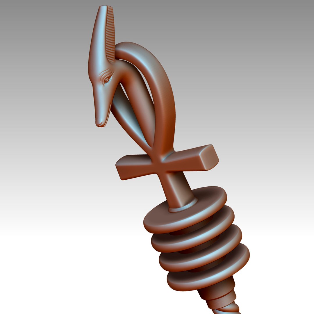 3D Egyptian Scepter Model - TurboSquid 1153165
