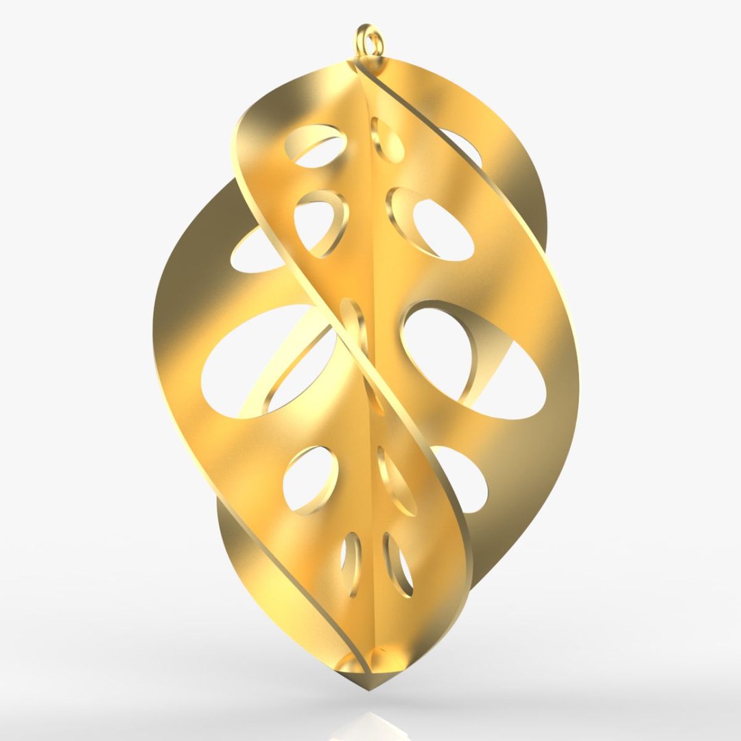 Christmas Ball Leaf Spiral Ornament 3D - TurboSquid 2324953