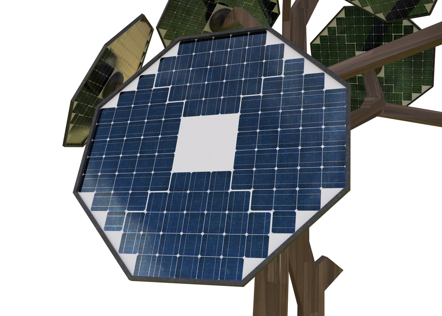 3D future energy solar trees model - TurboSquid 1540251