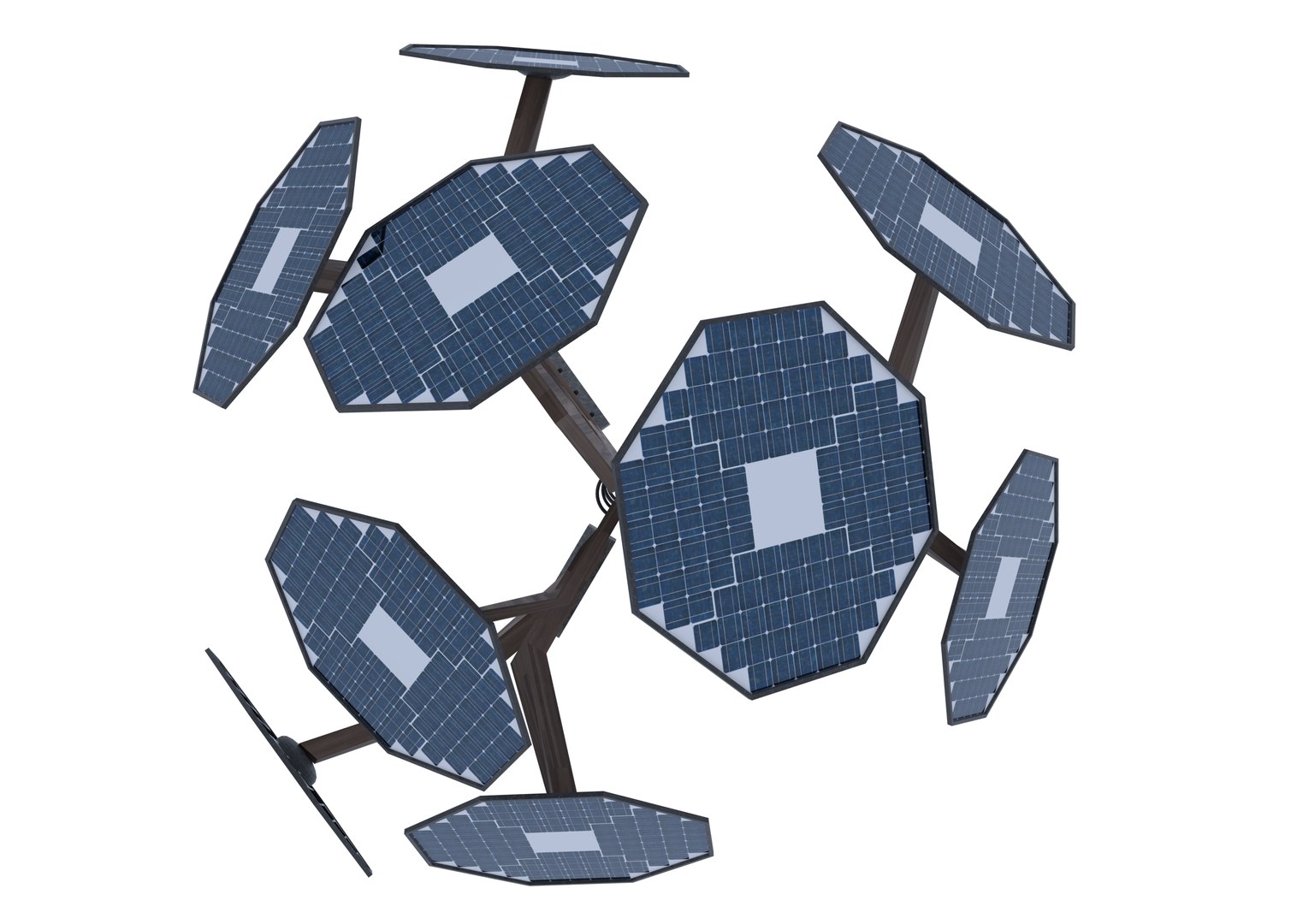 3D future energy solar trees model - TurboSquid 1540251