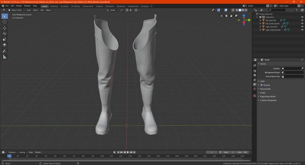 Waterproof Hip Waders for Work 3D model - TurboSquid 1818355