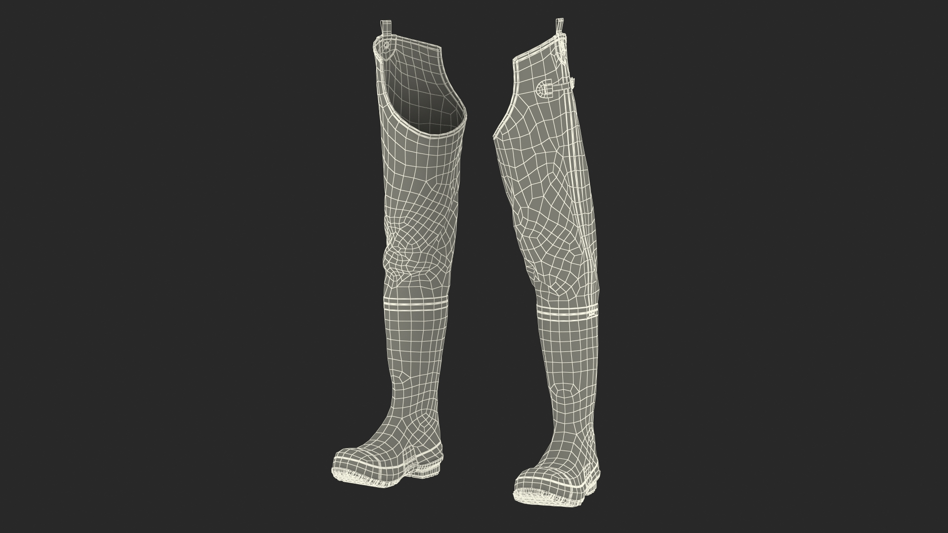 Waterproof Hip Waders For Work 3D Model - TurboSquid 1818355