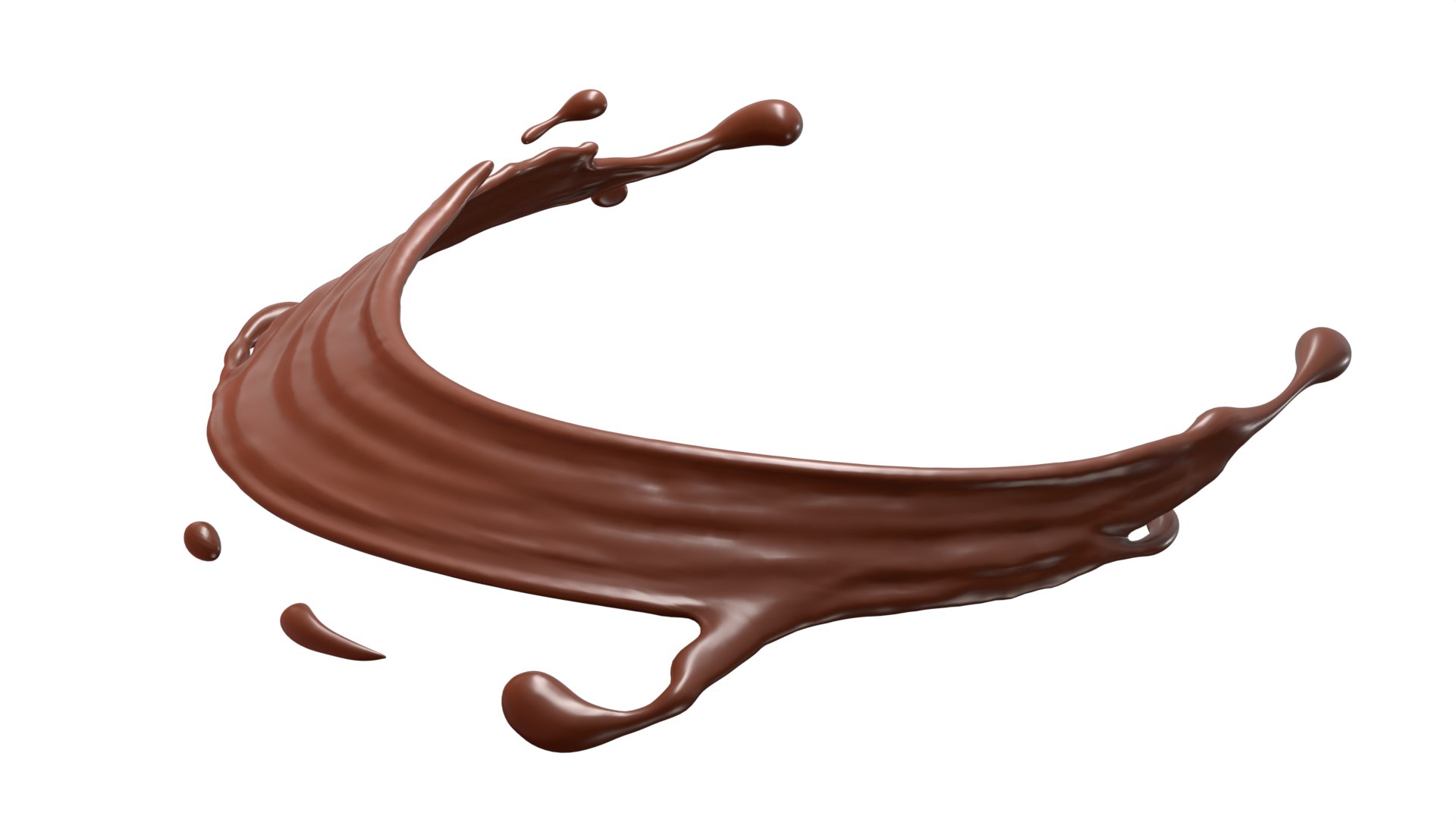 Free Chocolate Splash Free 006 3D - TurboSquid 2264947