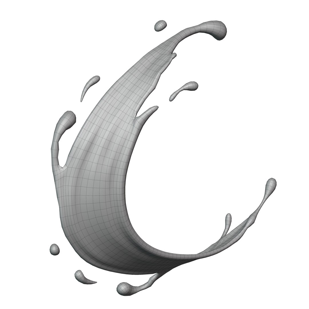 Free Chocolate Splash Free 006 3D - TurboSquid 2264947