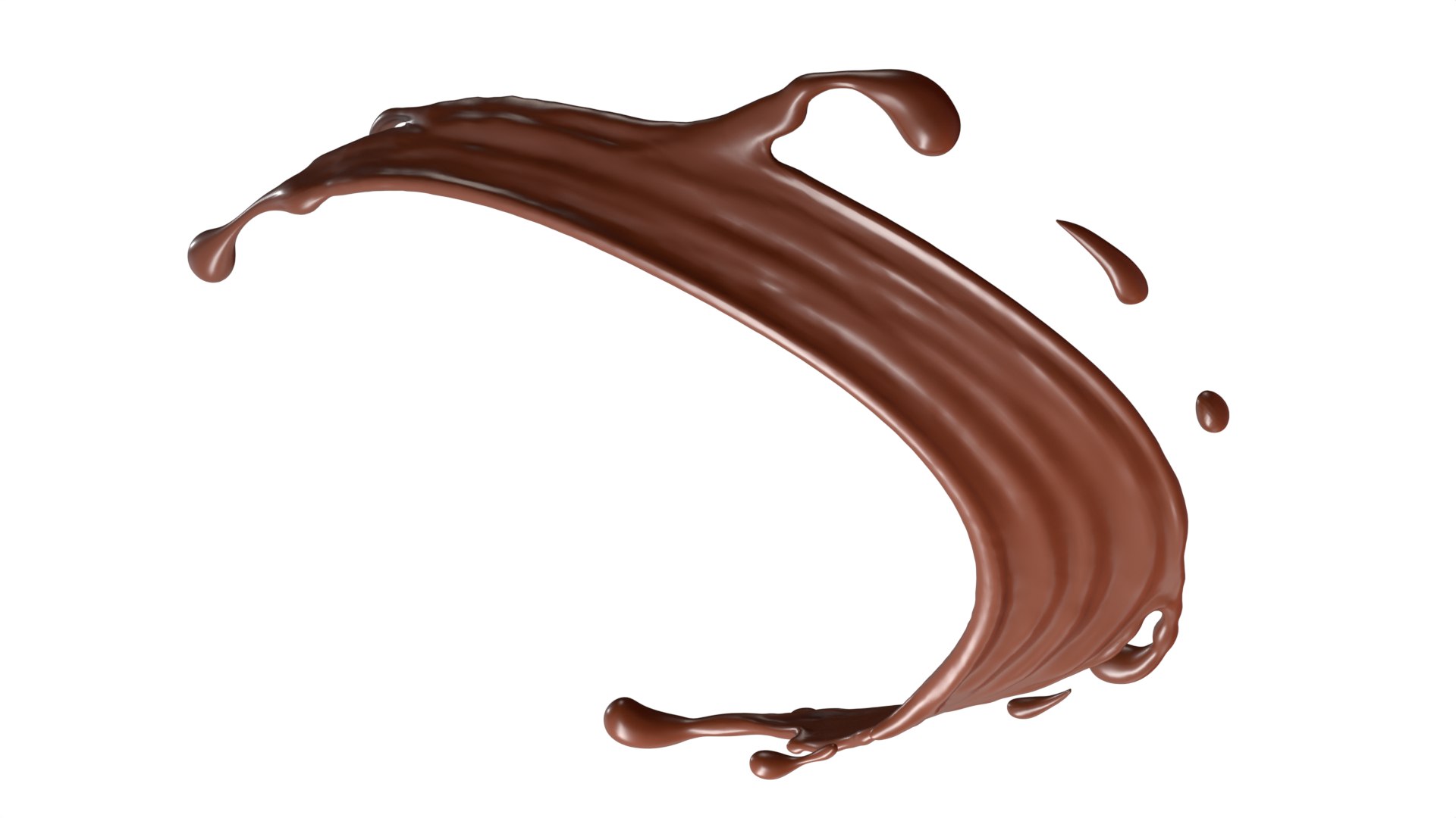 Free Chocolate Splash Free 006 3D - TurboSquid 2264947