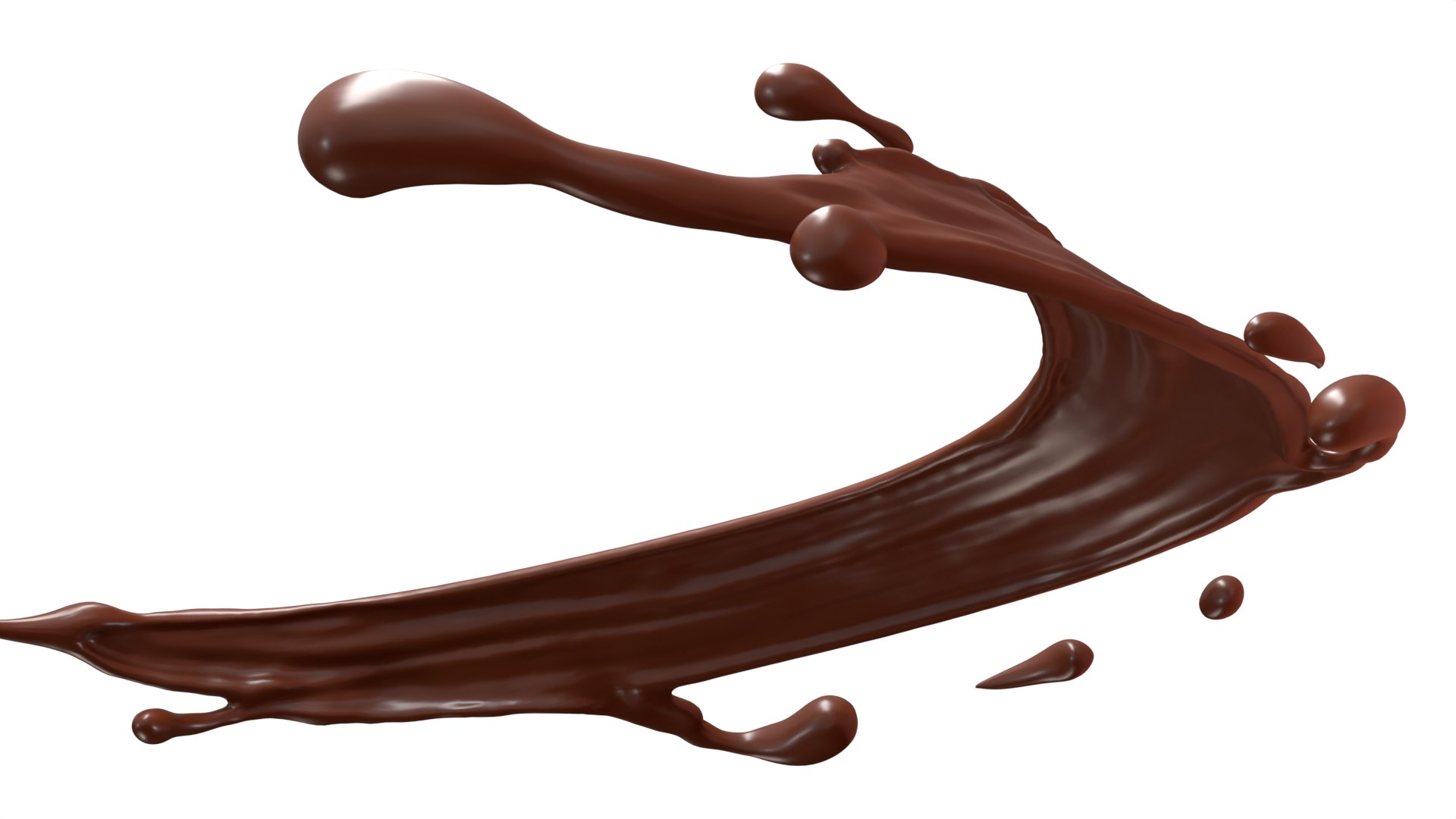 Free Chocolate Splash Free 006 3D - TurboSquid 2264947