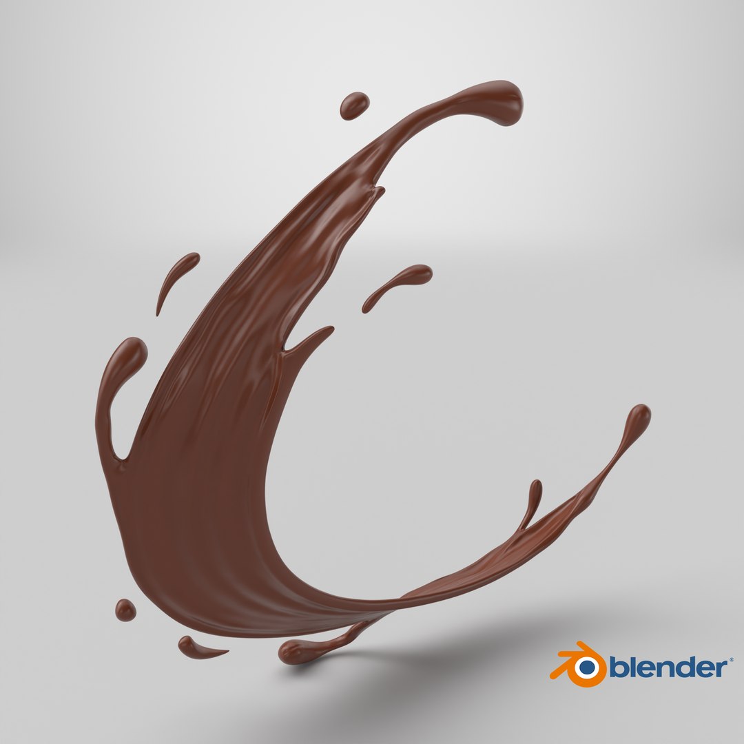 Free Chocolate Splash Free 006 3D - TurboSquid 2264947