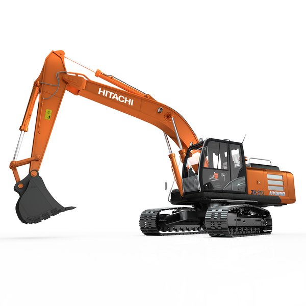 3D hitachi zh210 hybrid excavator model - TurboSquid 1447137