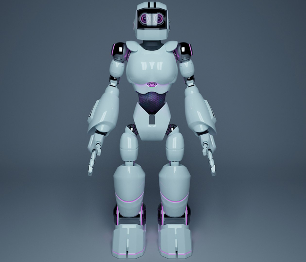 Female Robot 3D Model - TurboSquid 1500087