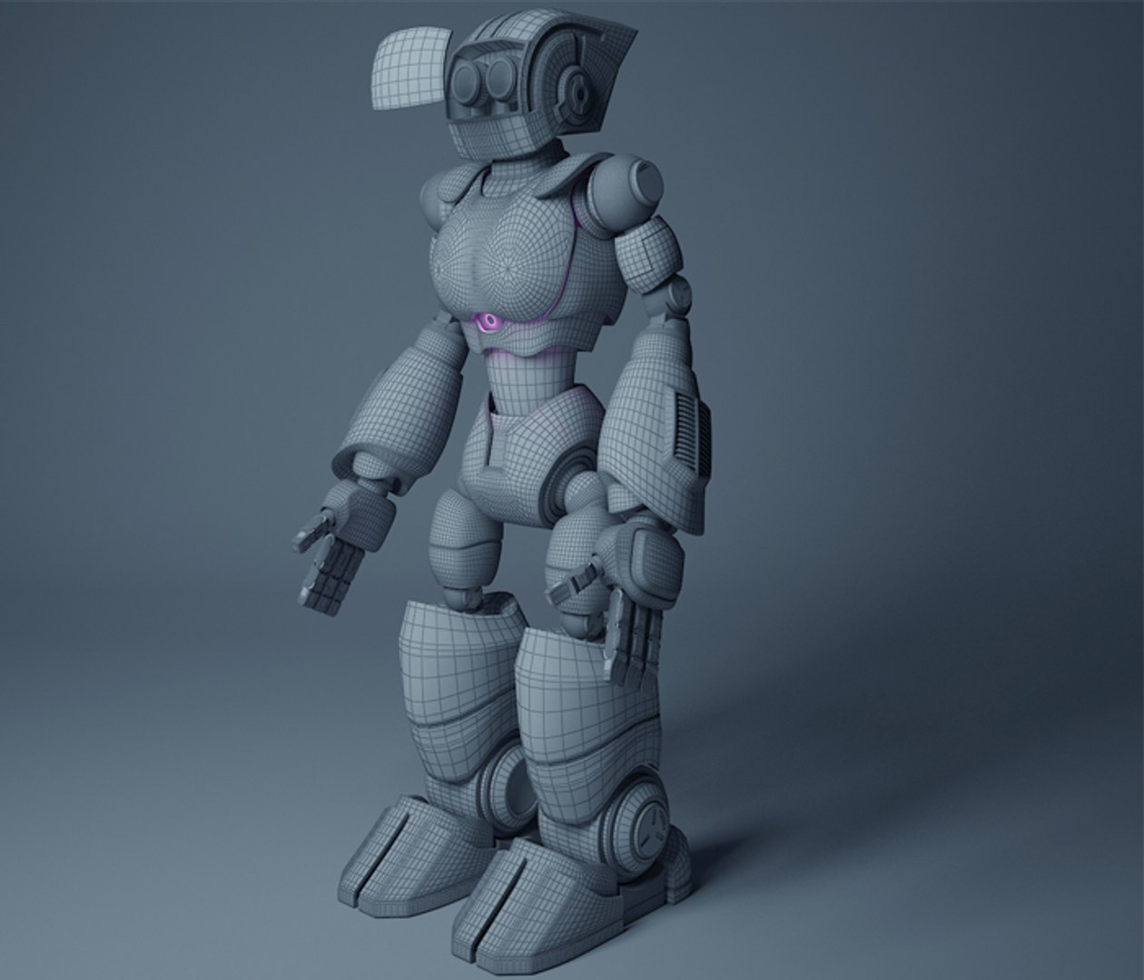 Female Robot 3D Model - TurboSquid 1500087