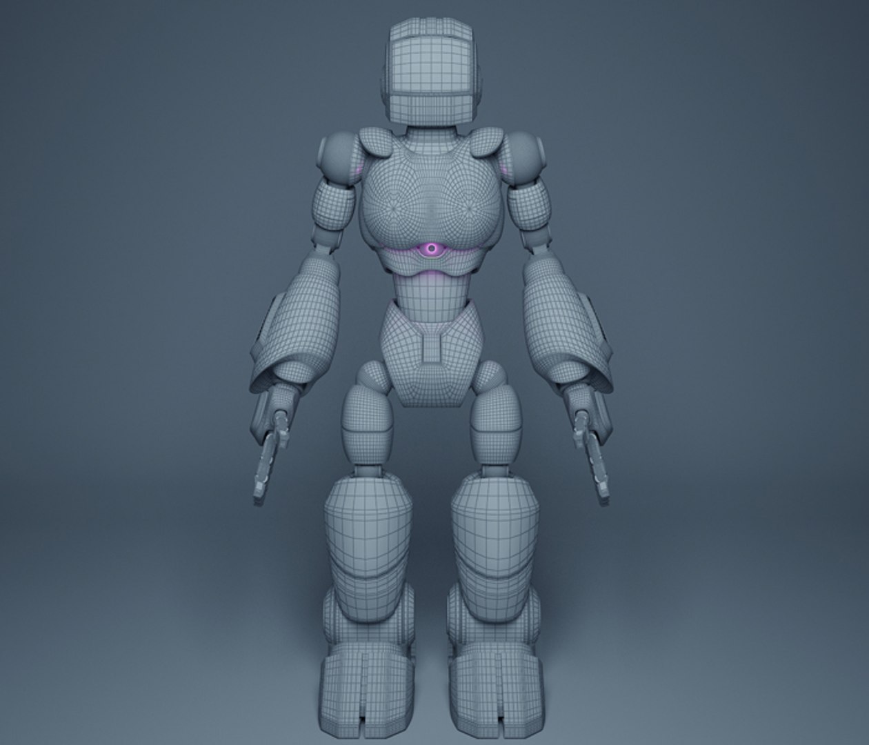 Female Robot 3D Model - TurboSquid 1500087