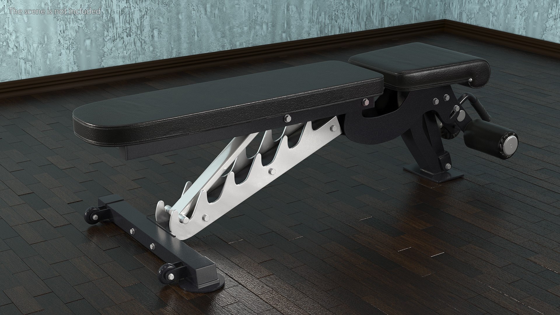 Adjustable Bench Press Black 3D Model - TurboSquid 1827488