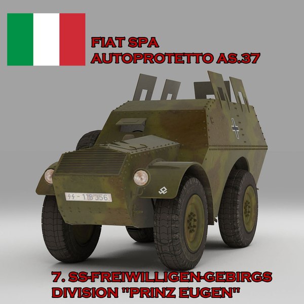 modelo 3d Autoprotetto Fiat Spa AS37 - TurboSquid 949353