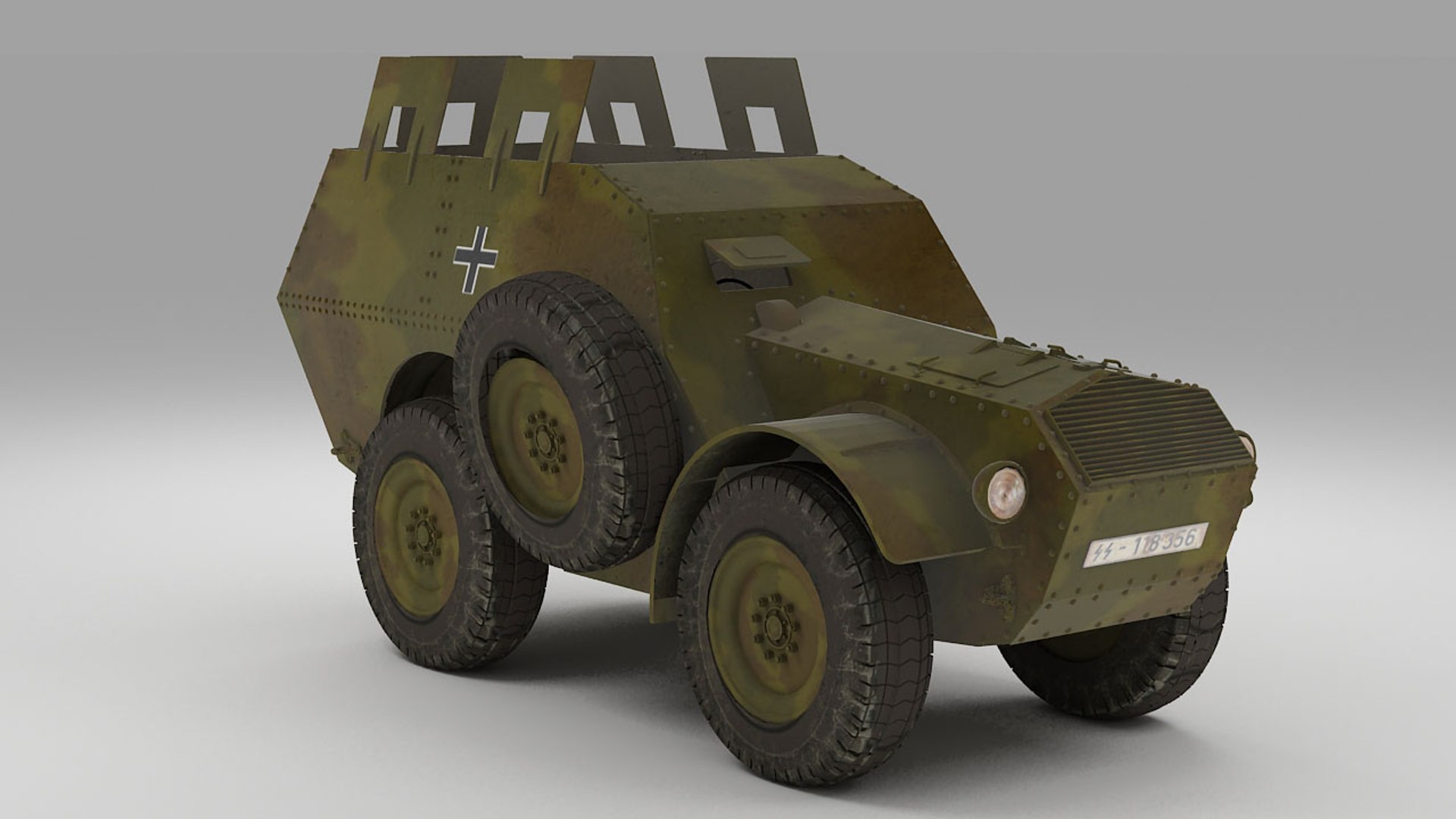 3d Fiat Spa 37 Autoprotetto Model