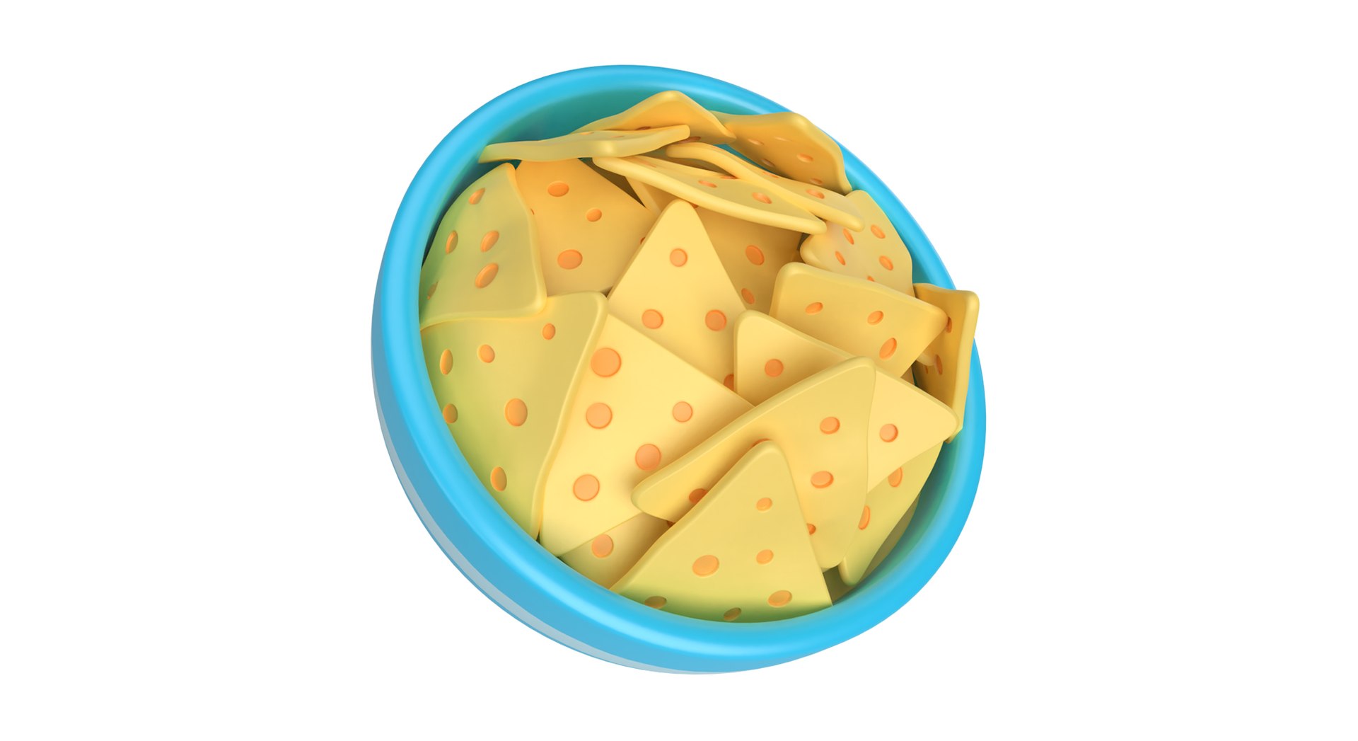 3D Cartoon Nachos Model - TurboSquid 1967640