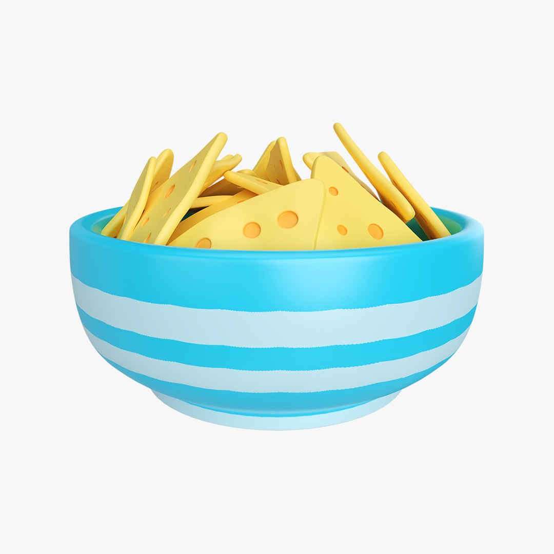 3D Cartoon Nachos model - TurboSquid 1967640