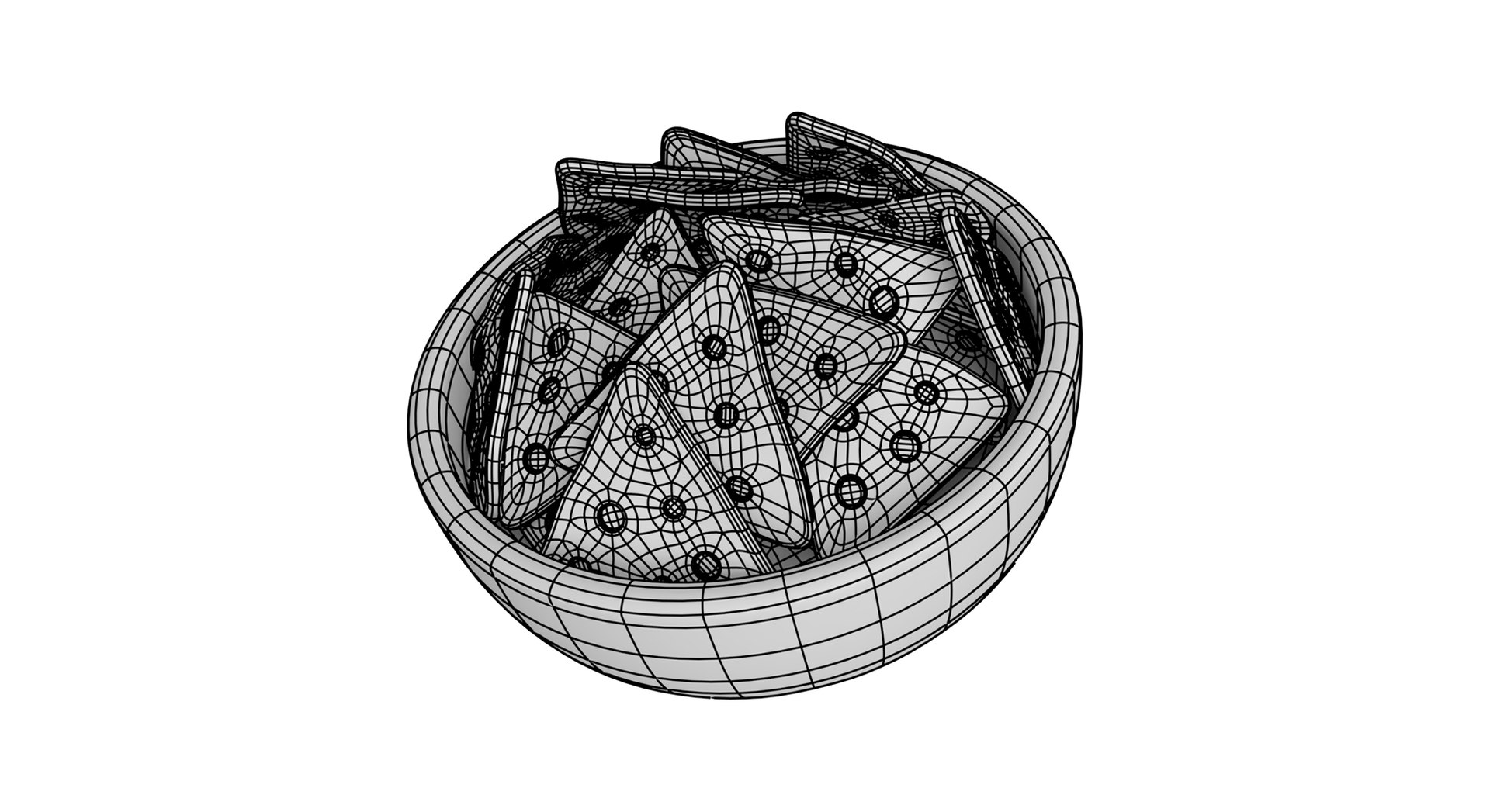 3D Cartoon Nachos Model - TurboSquid 1967640