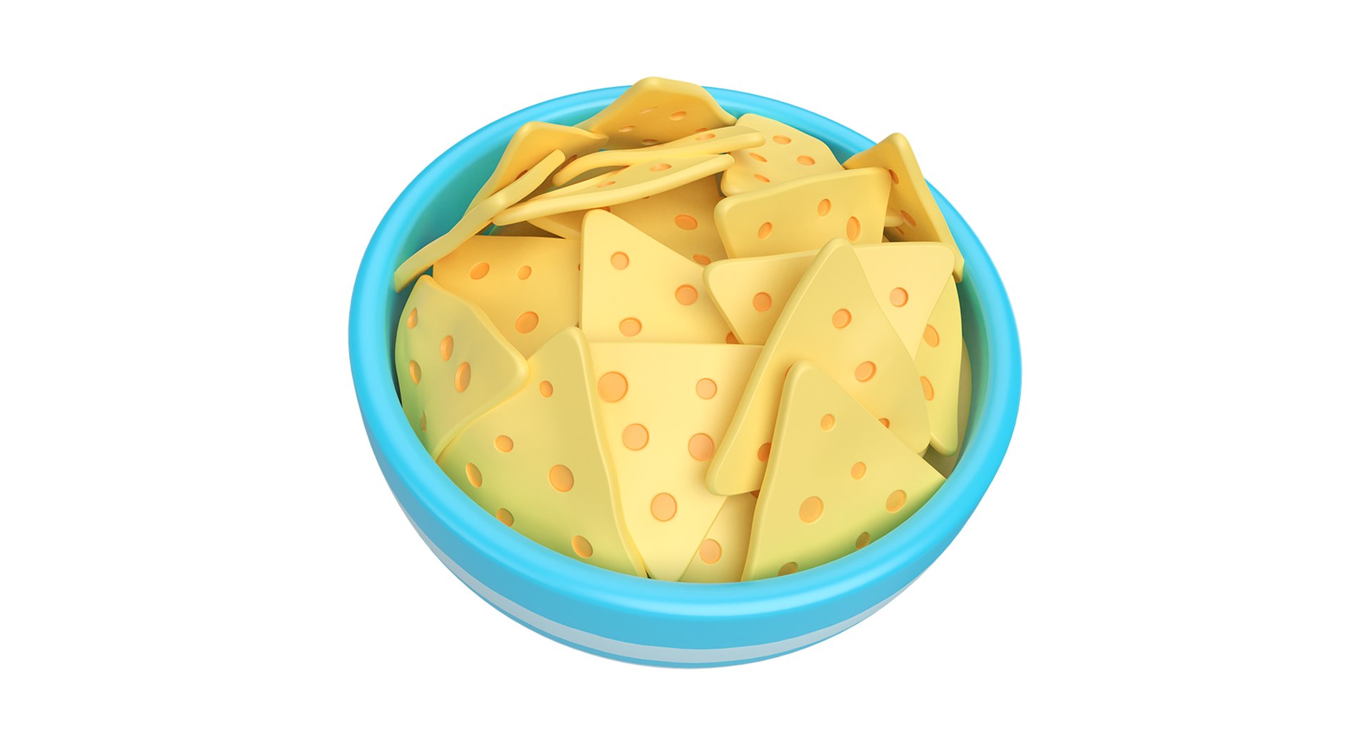 3D Cartoon Nachos Model - TurboSquid 1967640