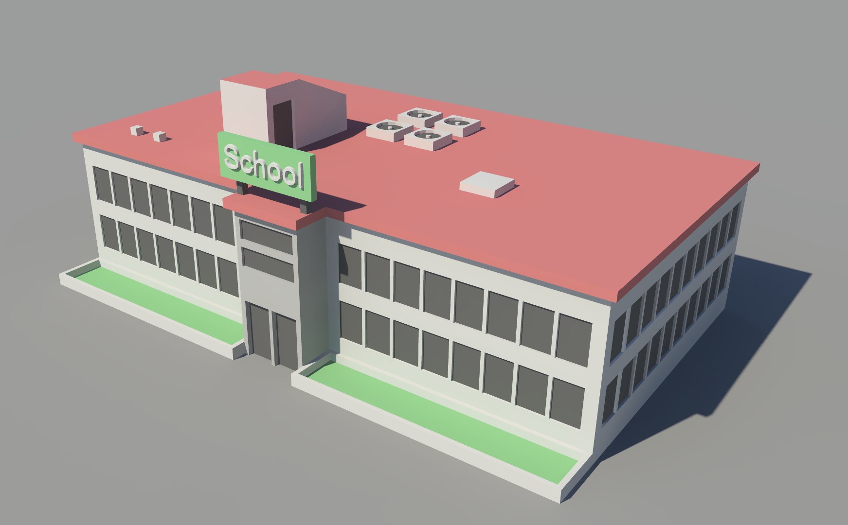 Isometric Buildings 3D Model - TurboSquid 1362141