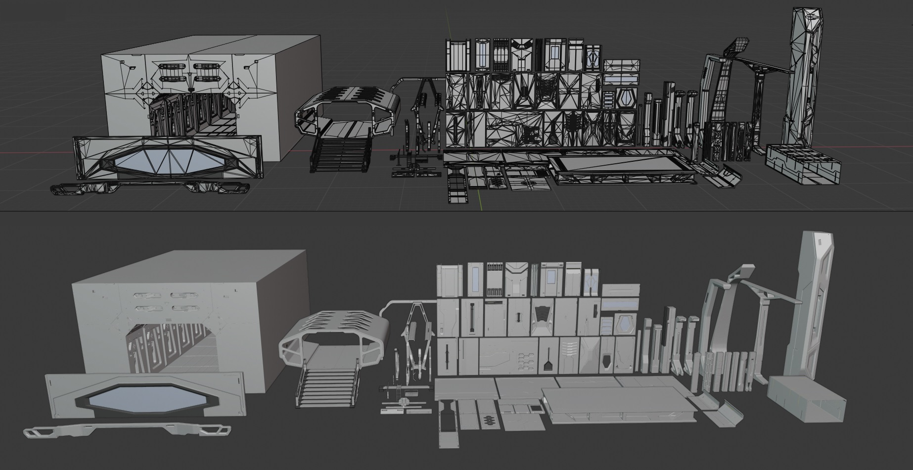 Design sci-fi environment 3D model - TurboSquid 1414452