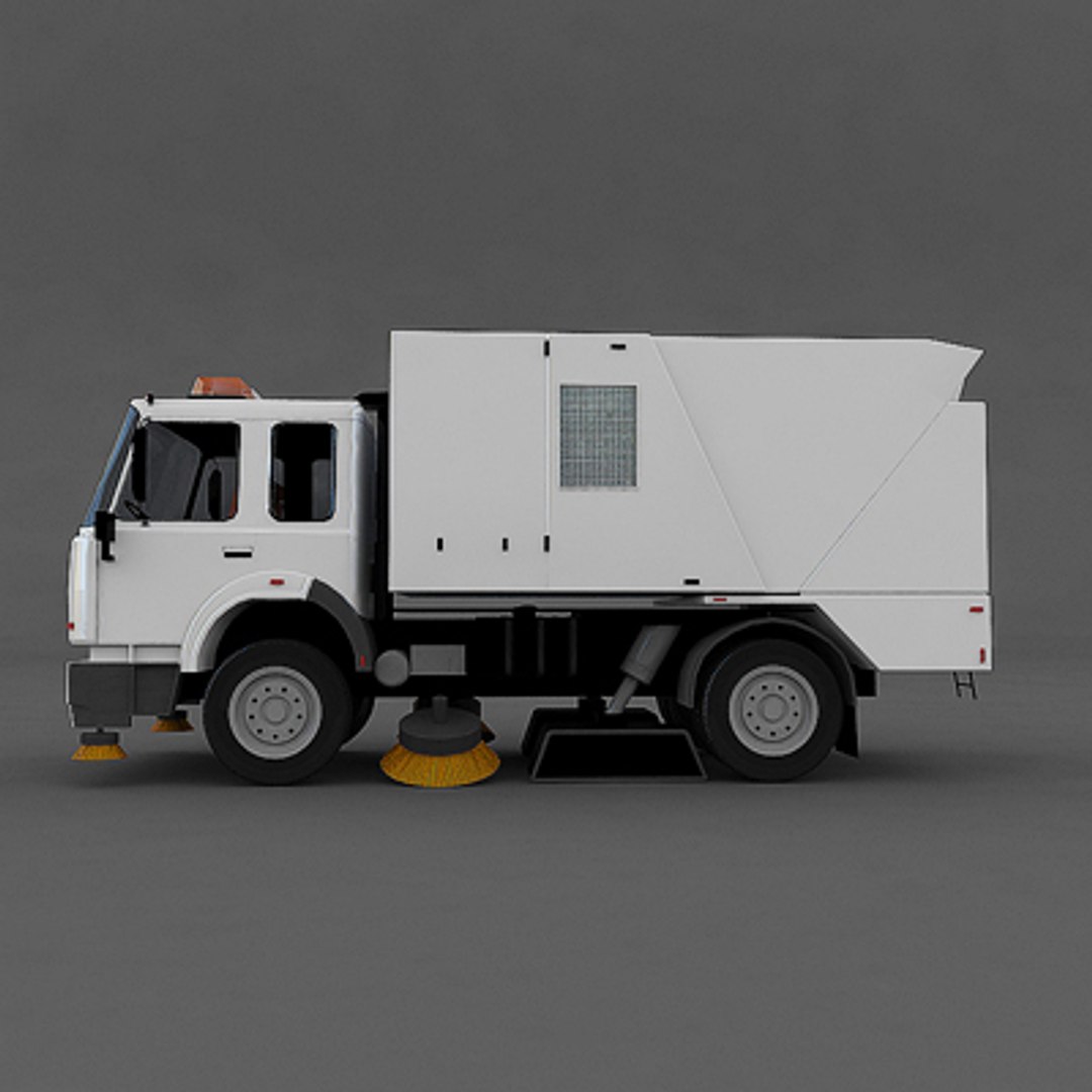 3d street sweeper model