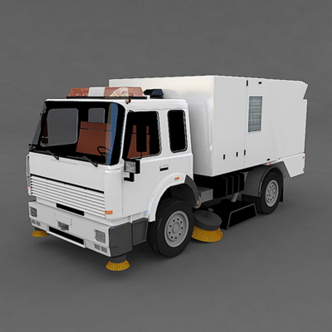 3d street sweeper model