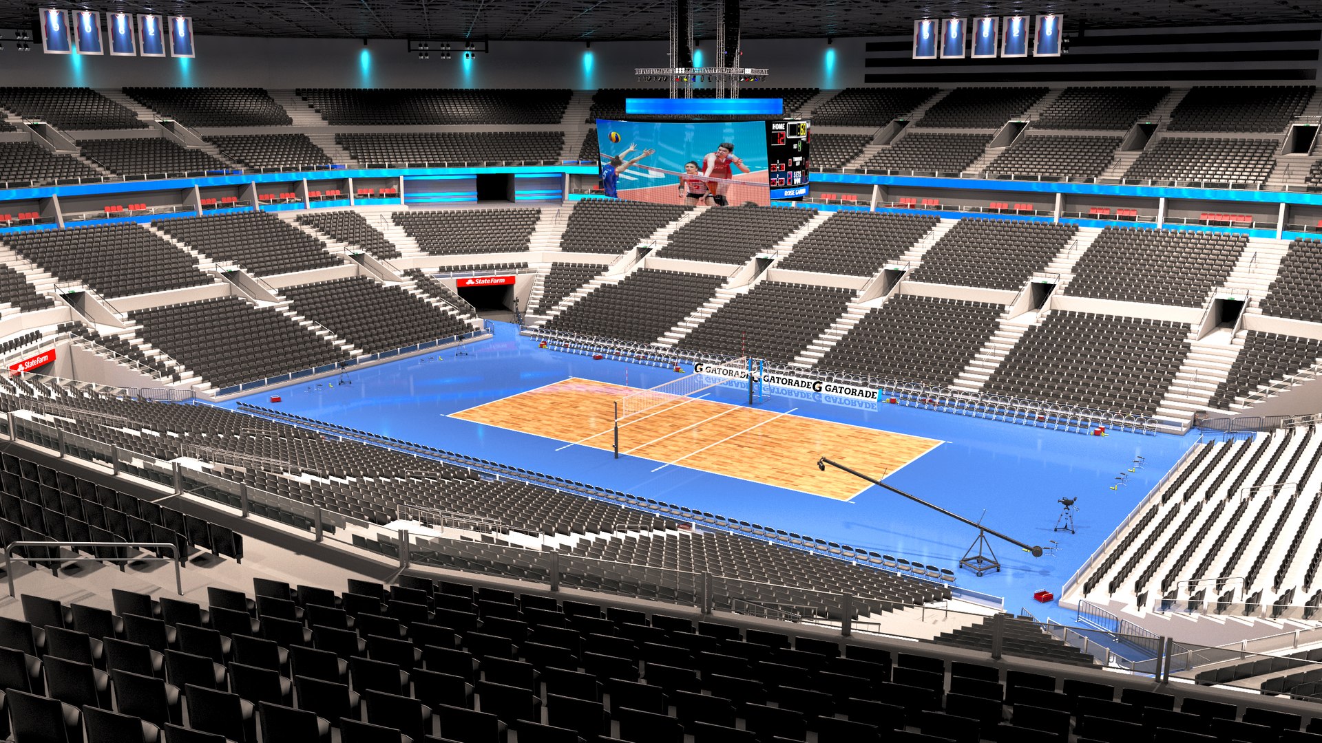 Volleyball stadiums 2 3D model - TurboSquid 1551287