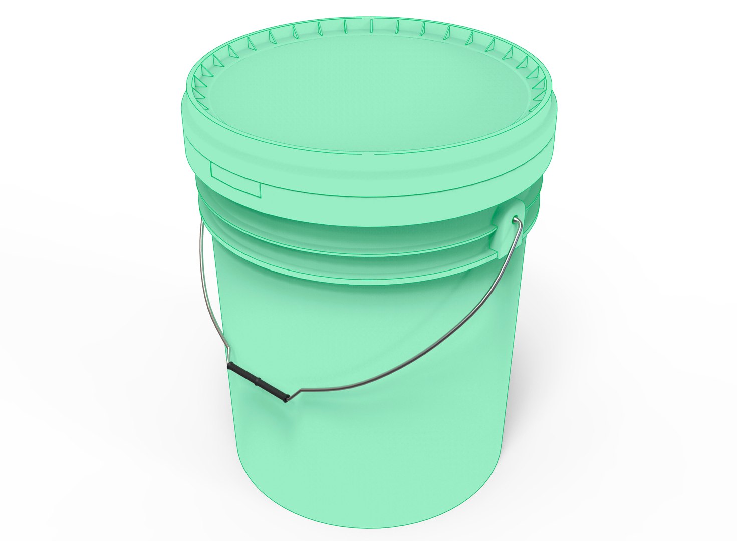 3D Plastic Bucket Model - TurboSquid 2144168