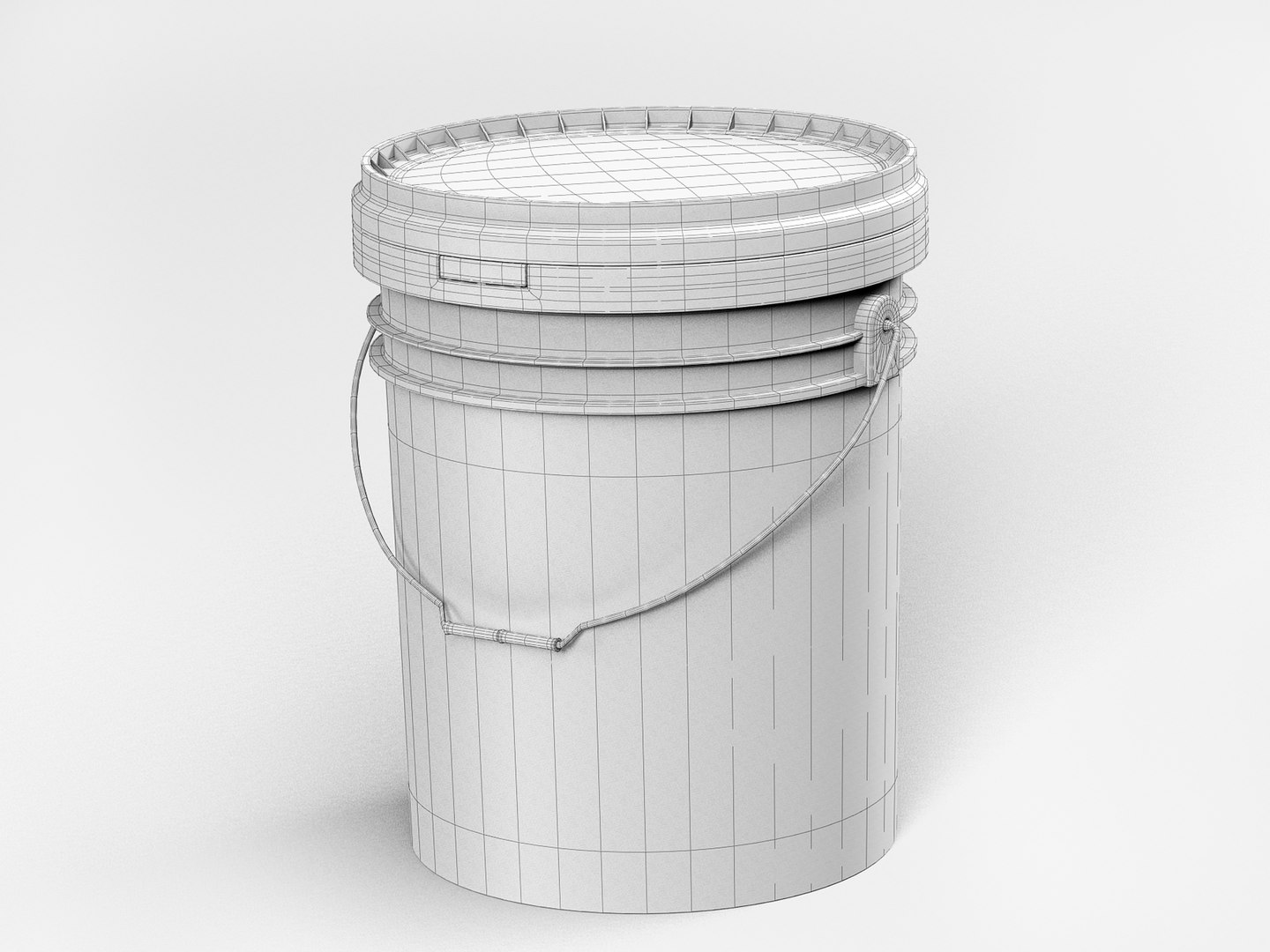 3D Plastic Bucket Model - TurboSquid 2144168