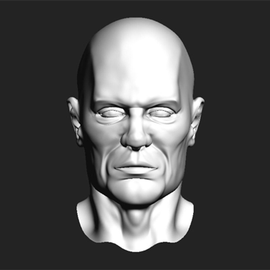 Male Head 3d Max