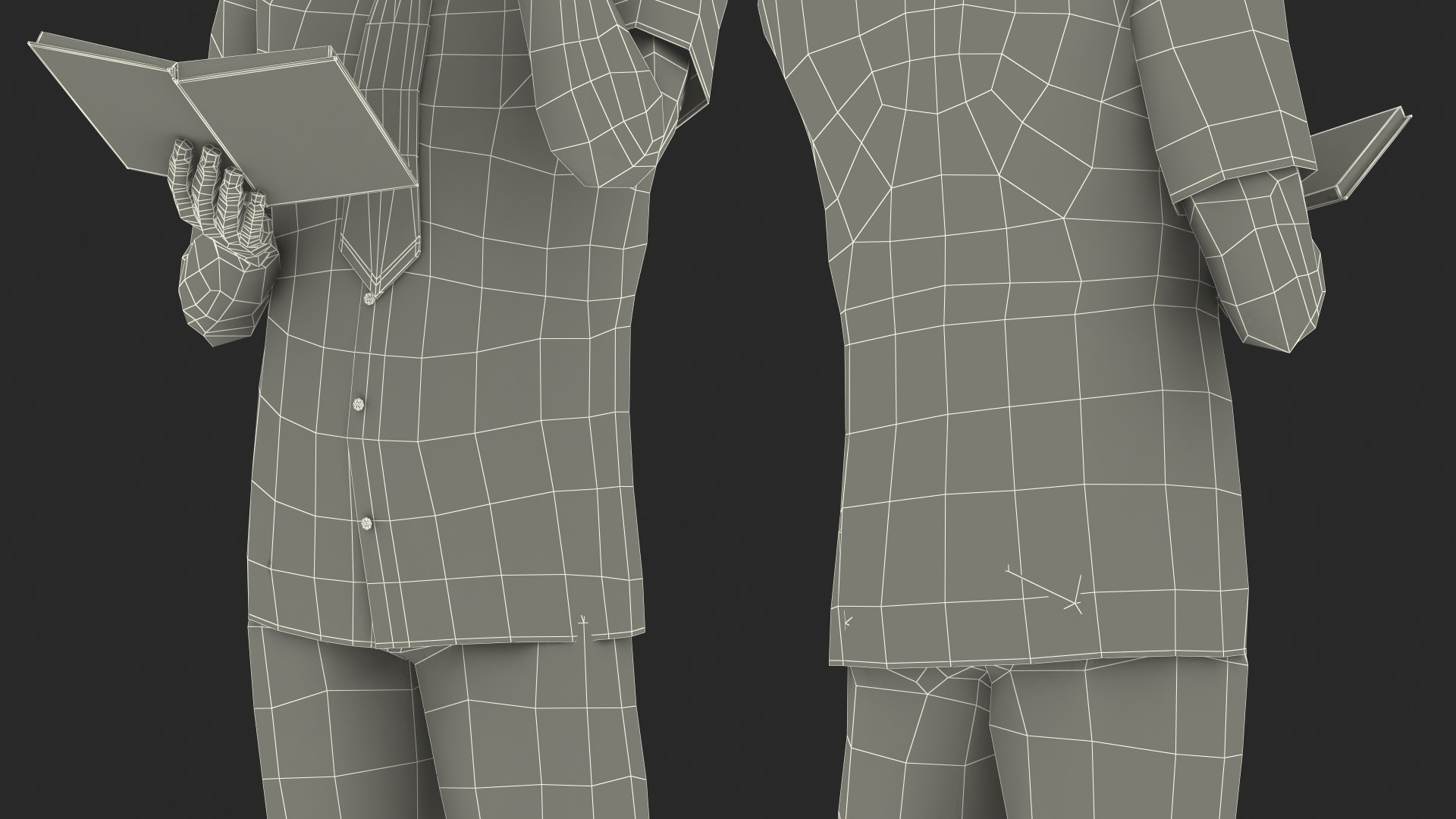 3D Chinese Schoolboy With Book - TurboSquid 1865745