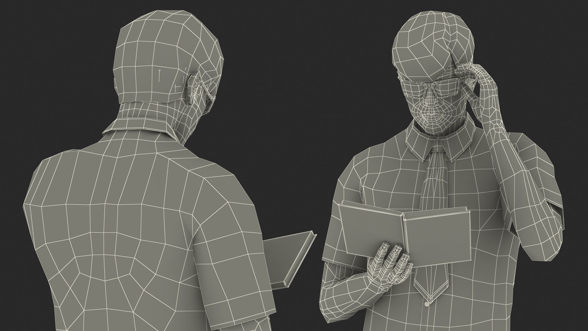 3D Chinese Schoolboy With Book - TurboSquid 1865745