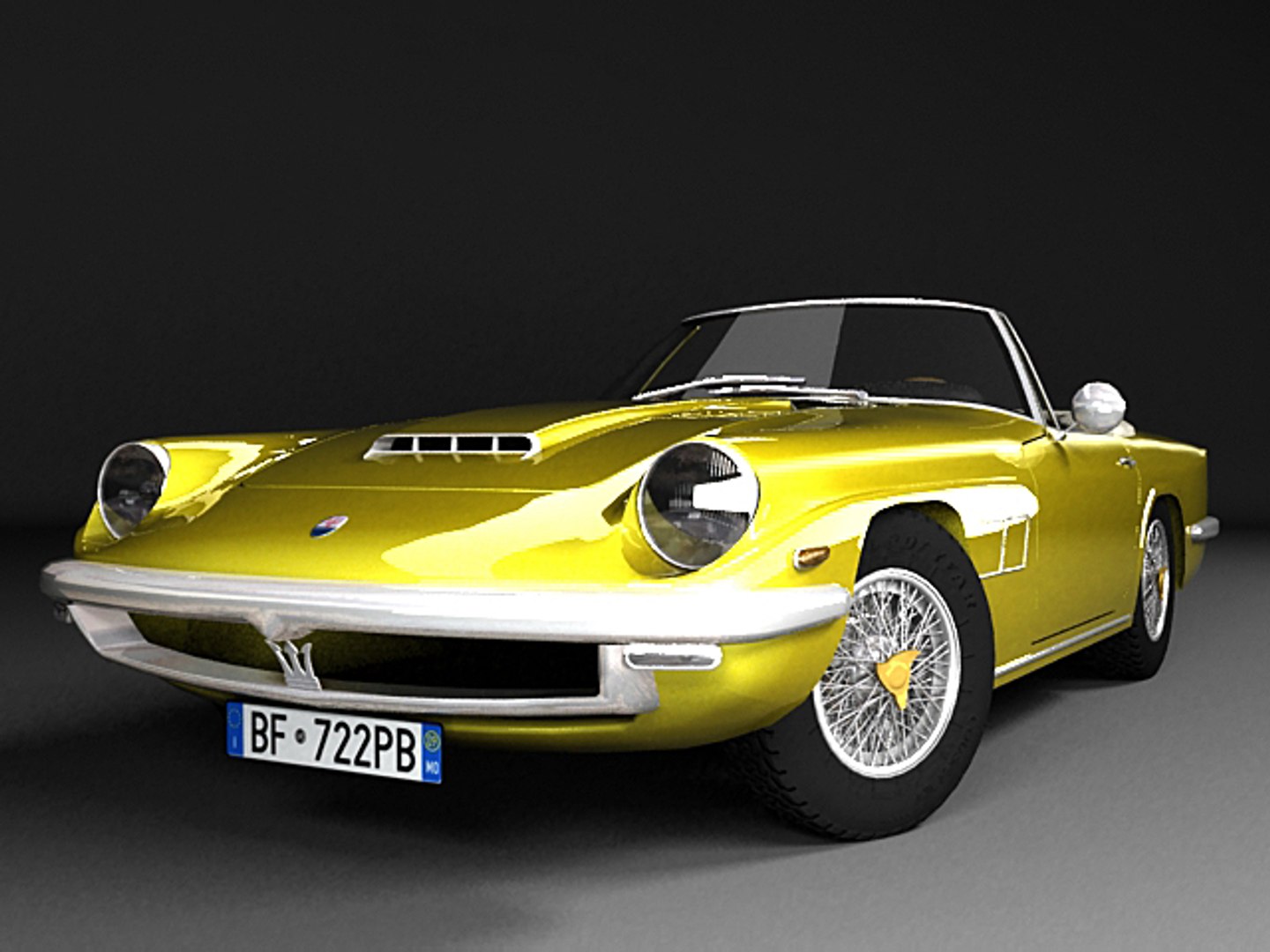 3d Model Maserati Mistral Spyder