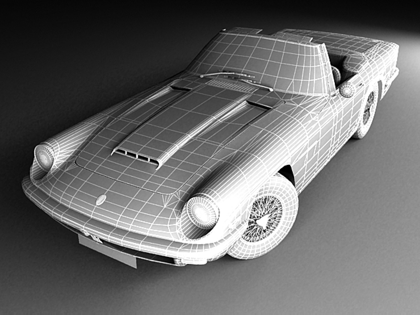 3d Model Maserati Mistral Spyder